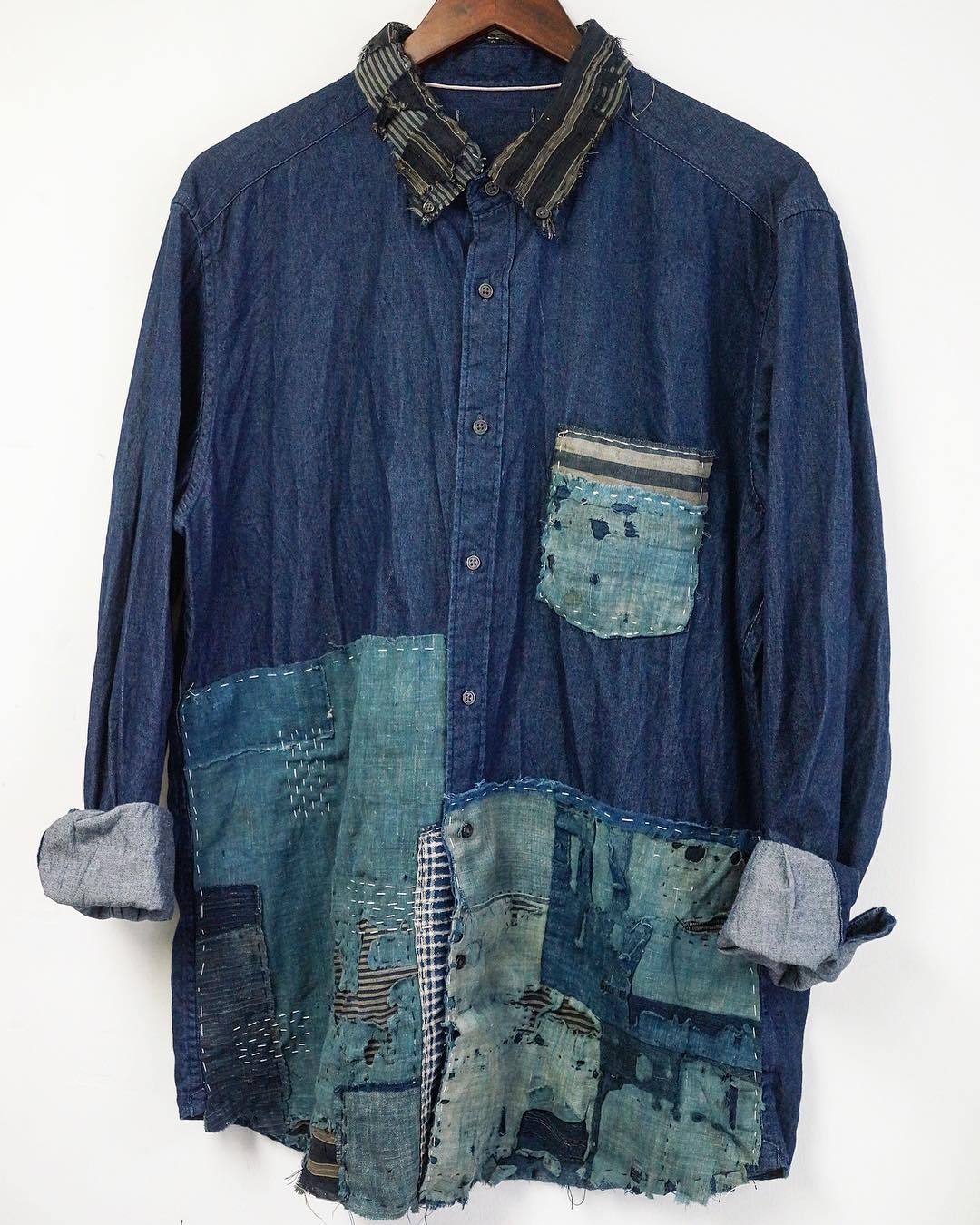 custom order Remake boro shirt hand stitched - Premium Handcrafted ...